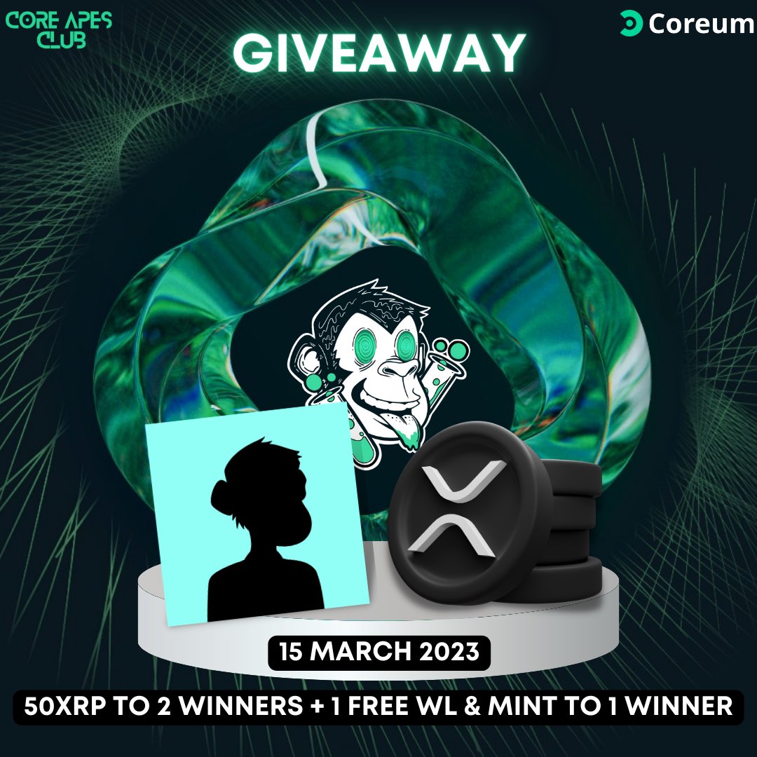 Kyline 🌻 on Twitter: "RT @Coreapesclub: 📣New Giveaway, winners will be announced 03/15 100 $XRP ...
