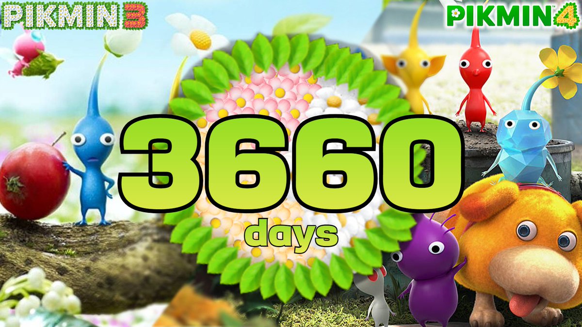 Pikmin Data on Twitter: "Today, after 3.660 days (10 years and 8 days) since the last mainline # ...