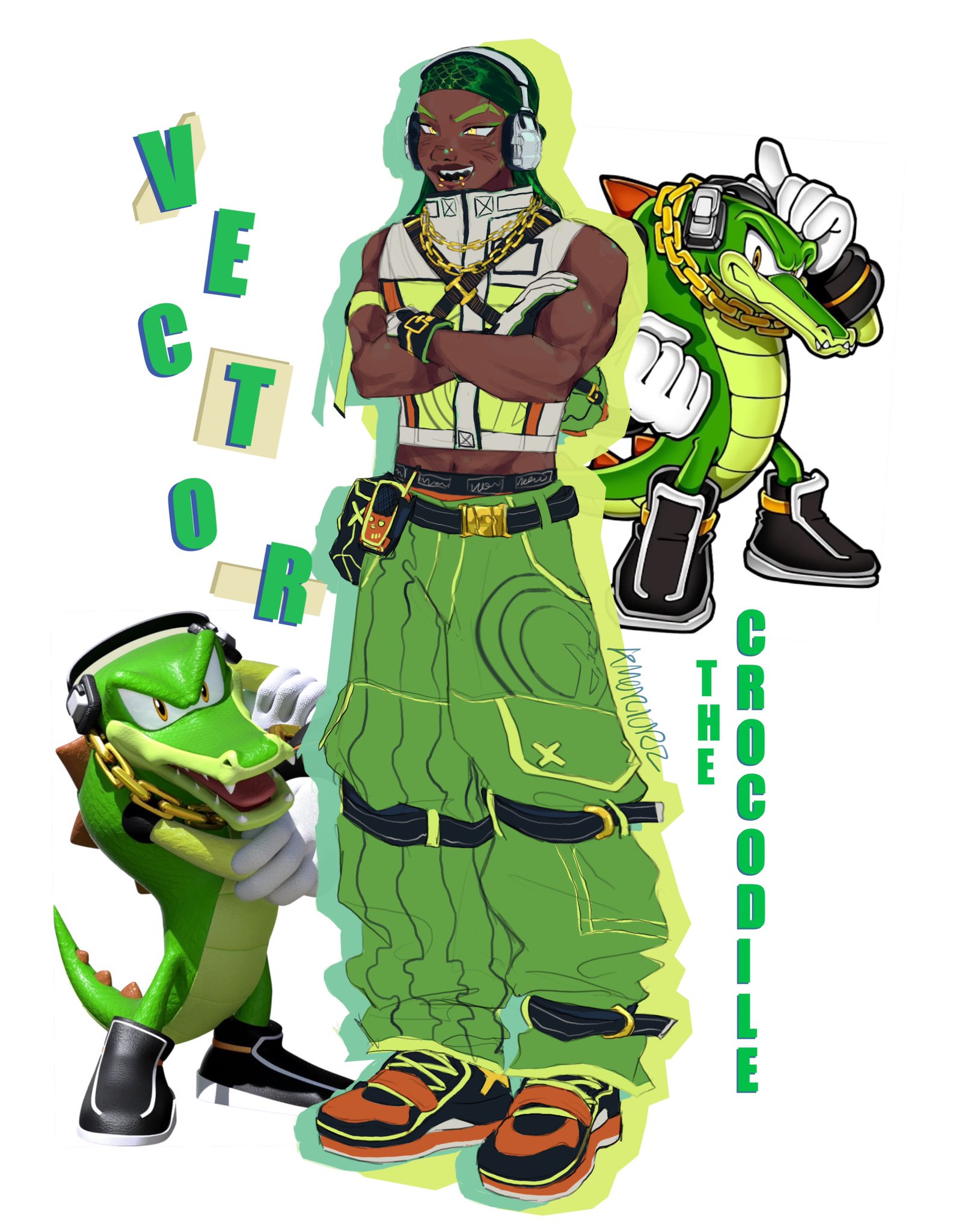 Human Vector The Crocodile