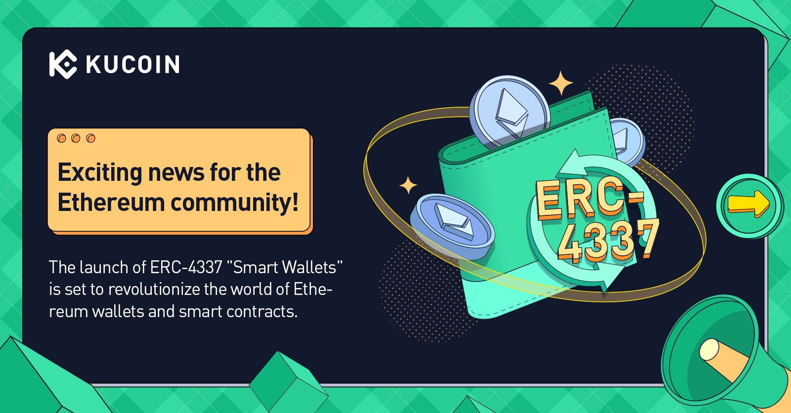 KUCOIN on Twitter: "1/🚀 Exciting news for the Ethereum community! The launch of ERC-4337 "Smart ...