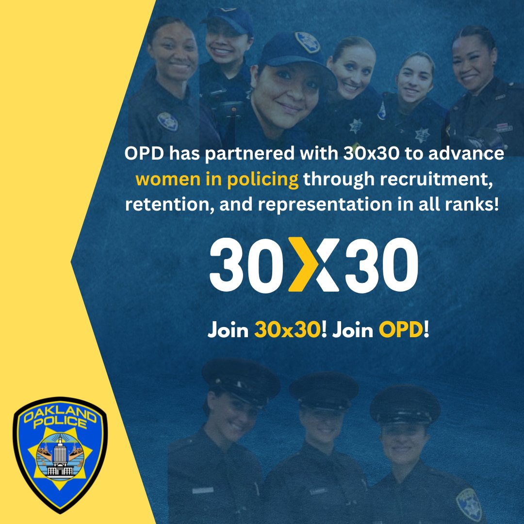Oakland Police Dept On Twitter The 30×30 Initiative Is A Coalition