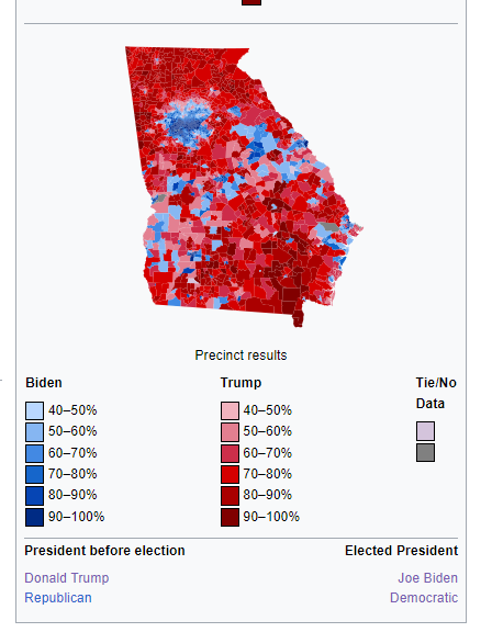 Orca on Twitter: "Added precinct maps to Wikipedia for Georgia 2020 president, 2020 senate ...