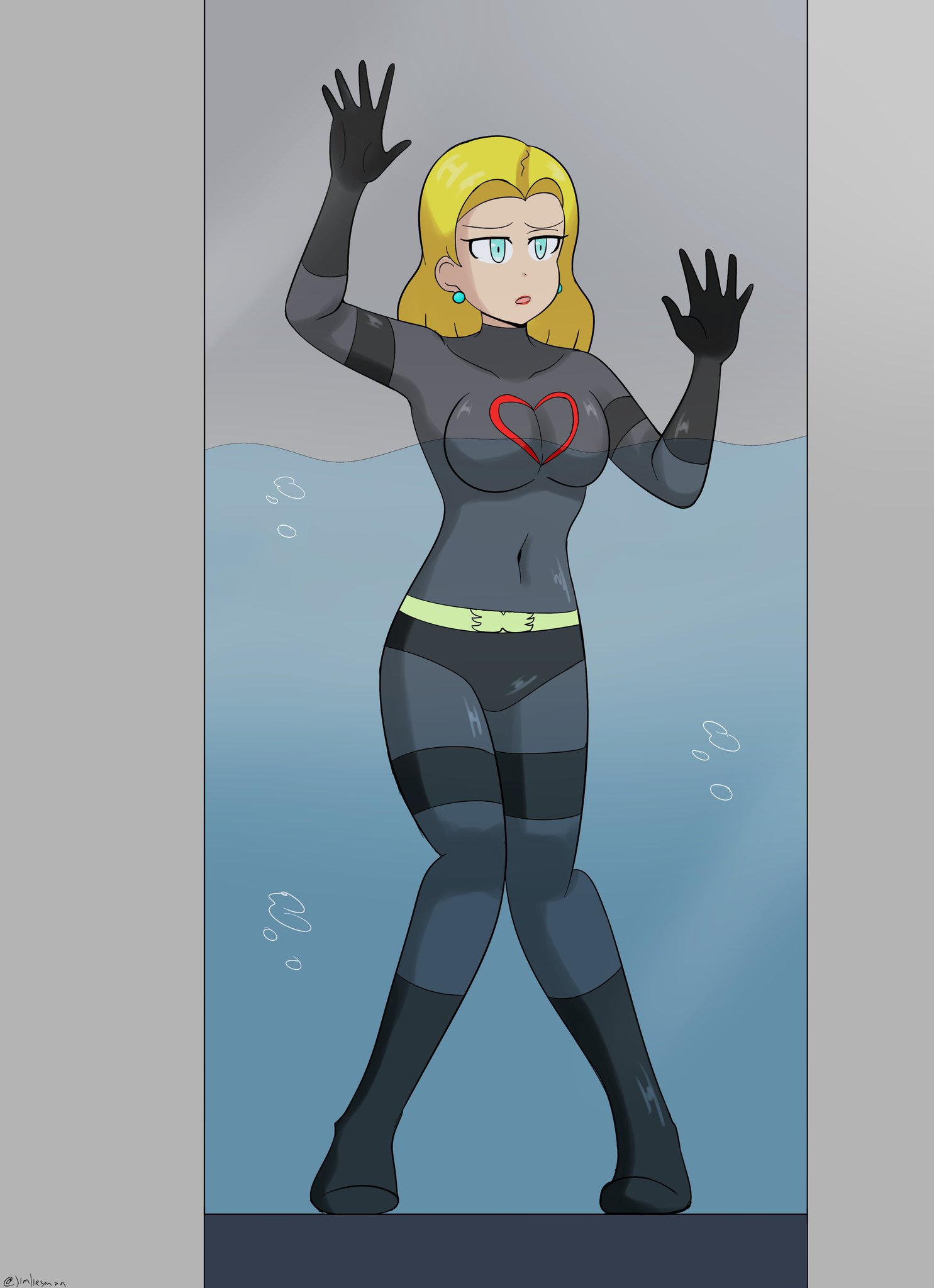 Jim Liesman on Twitter: "Commission: Trapped inside a glass tank with the water slowly rising ...