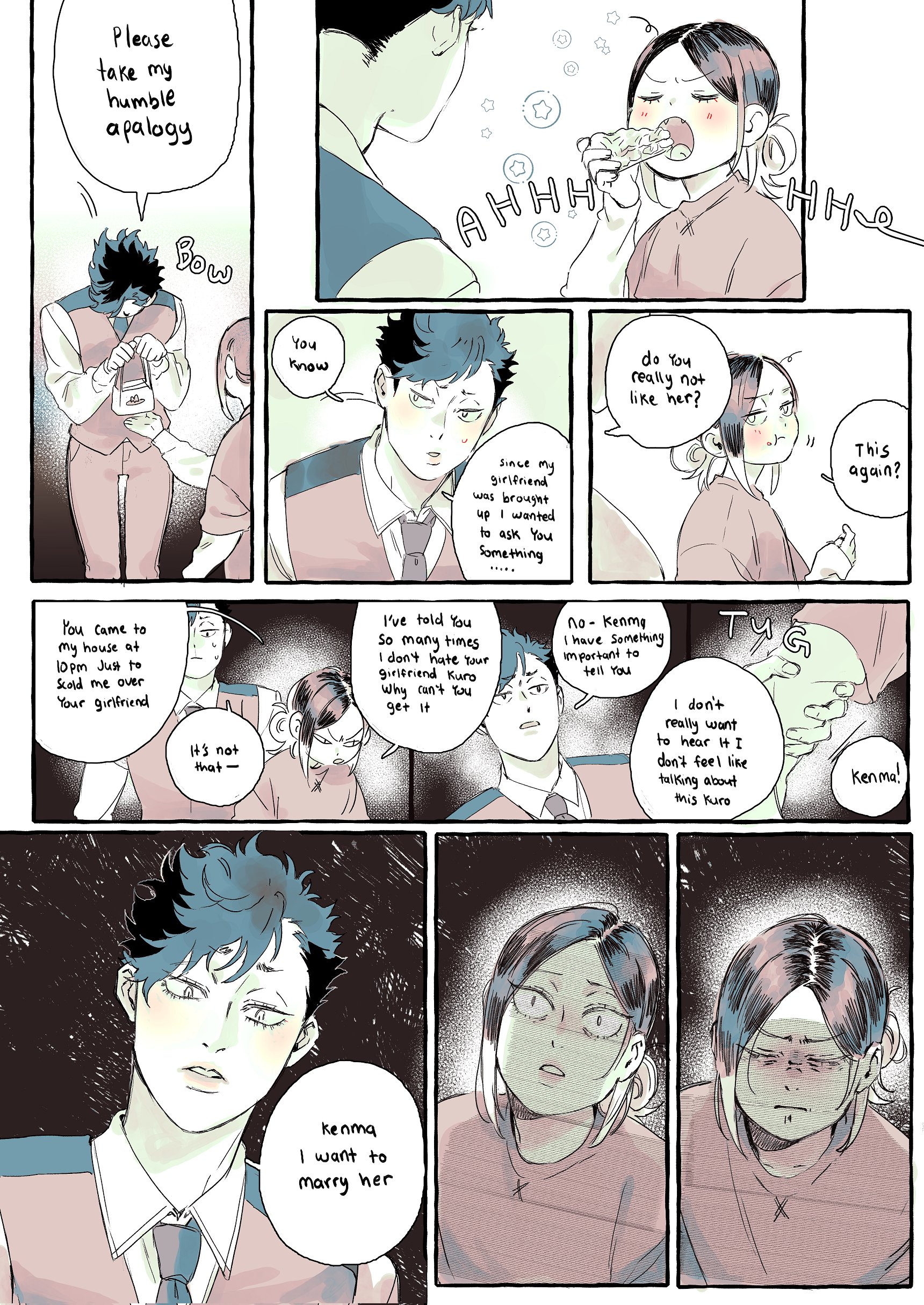 mookieおおお on Twitter: ""kuro... he likes me" part 6 after akaashi's words kuroo decides to give ...