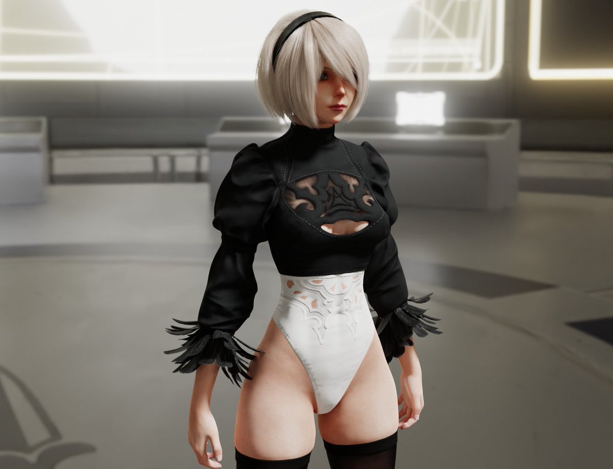 遊遊🐼 on Twitter: "RT @RenderingButts: Androids are hot @yokotaro #2B9S #b3d #2B #NieRAutomata"