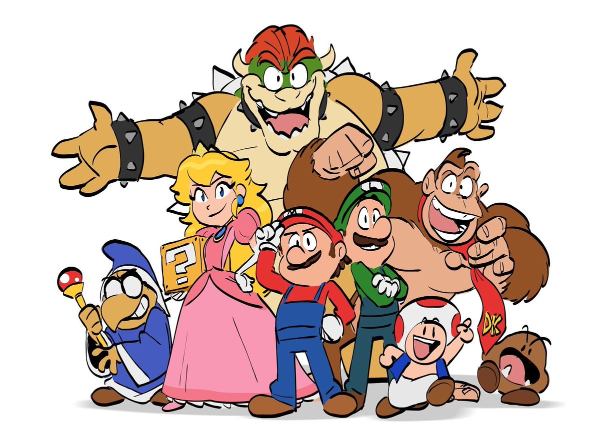 La Multicuenta Recoloriana On Twitter Rt Dailybowser Bowser And Others As Drawn By Ed