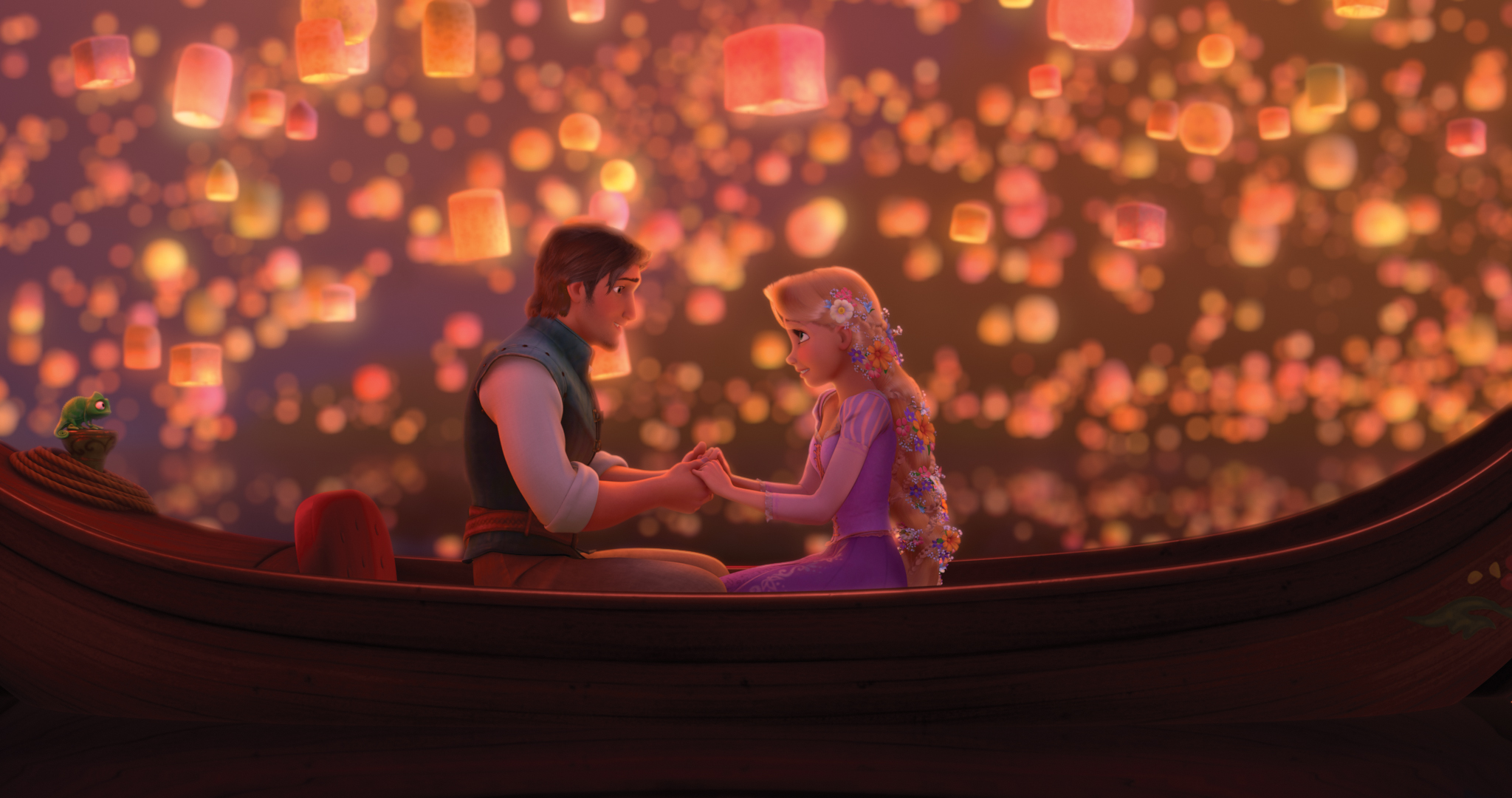 Tangled Wallpapers Boat Scene