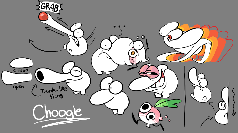 Salami Dev on Twitter: "#GameMaker devlog #4: a buncha choogie concept art, things are taking ...