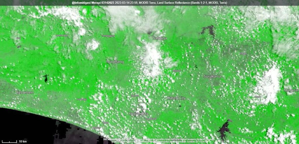 Info Jateng on Twitter: "RT @infomitigasi: Citra Satelit MODIS TERRA hari ini Selasa 14-Maret ...