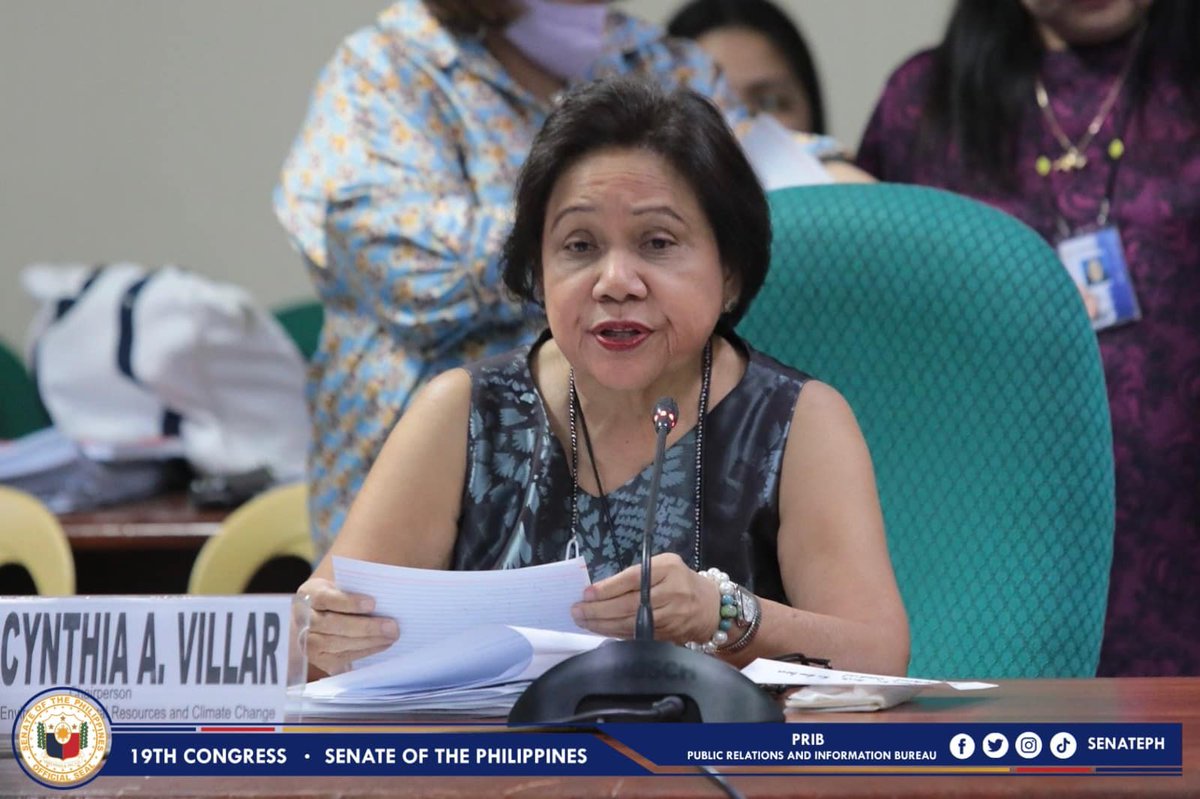 Senate Of The Philippines On Twitter Sen Cynthia Villar Presides