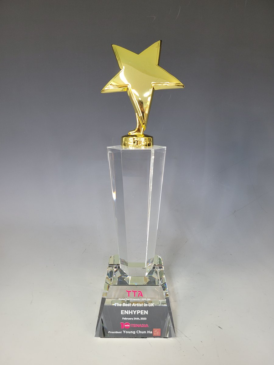 ENHYPEN GLOBAL on Twitter: "RT @TTA_tenasia: [#9thTTA : Second Half of 2022 🇬🇧] 🏆트로피 제작이 완료되었습니다 ...