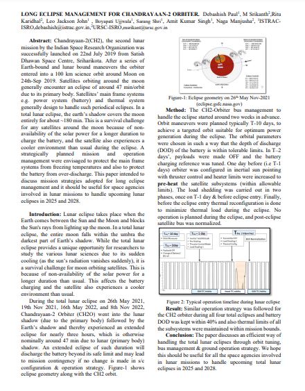 Astro_Neel on Twitter: "'Long Eclipse Management for Chandrayaan-2 Orbiter' by Debashish Paul et ...
