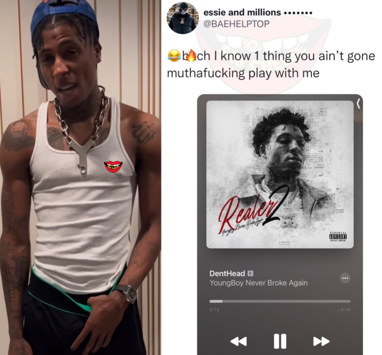 SAY CHEESE! 👄🧀 on Twitter: "NBA YoungBoy responds to India https://t.co/xubACl1izZ" / Twitter