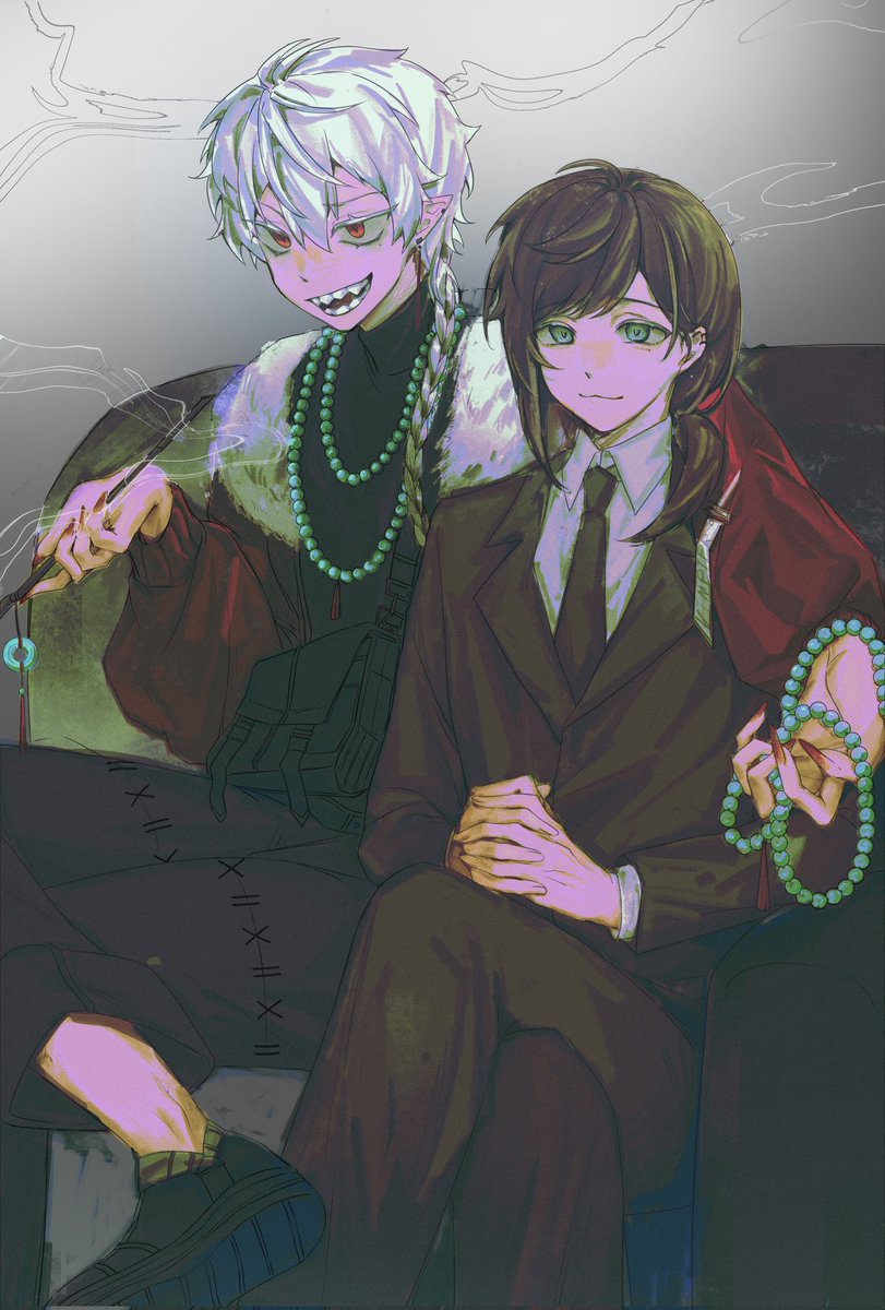 瓦迦 on Twitter: "#くろのあとりえ #かな絵 #KuzuArt 【#2023白情黑啥周年企划】 【10:00-12:00】的黑黑在做啥 ——p1绘制 草稿:瓦迦 线稿:哟_嘿 ...