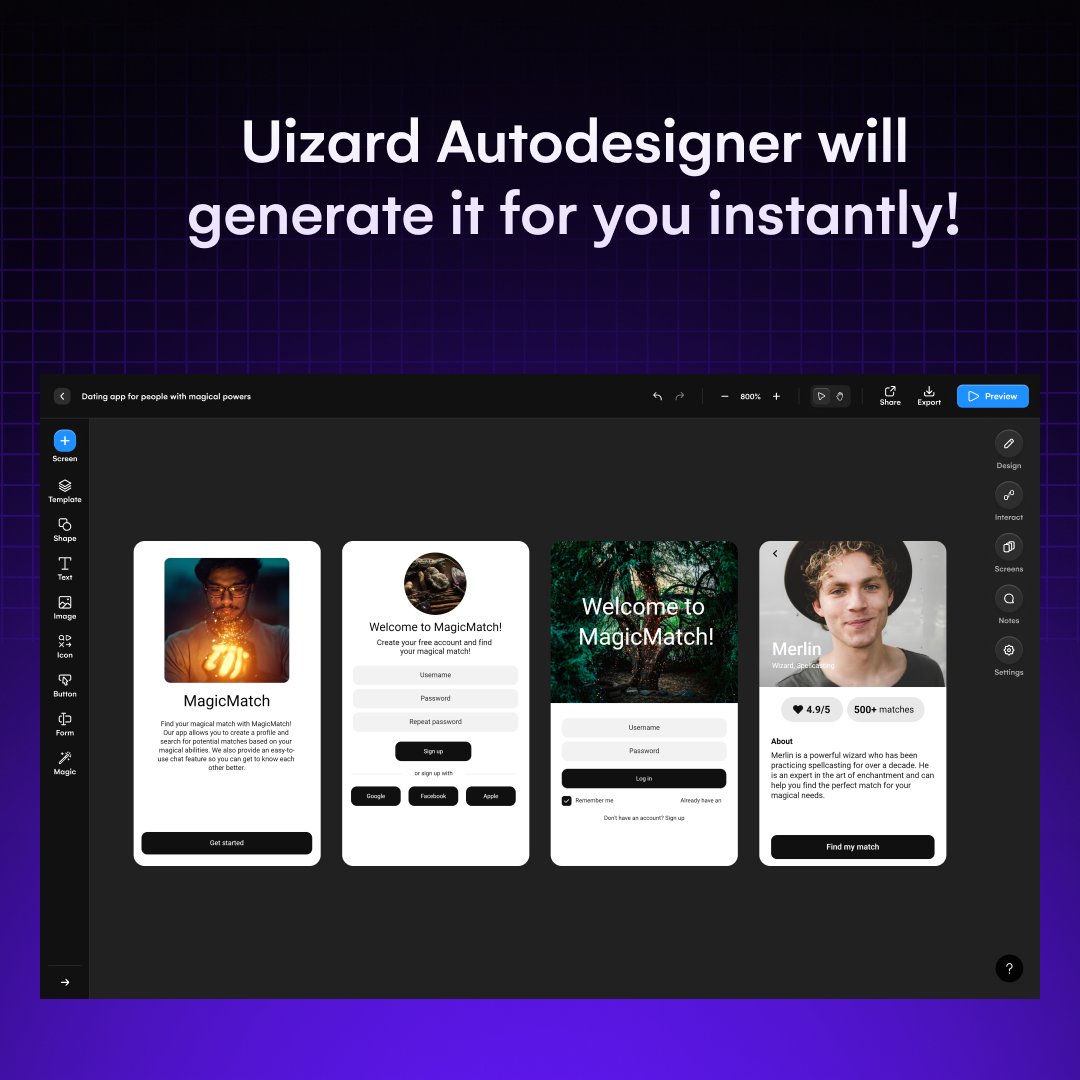 納村 聡仁 / Osamura Akinori on Twitter: "Uizardがまた来た(近日) Uizard Autodesigner：UI のアイデアを入力することで編集可能な ...