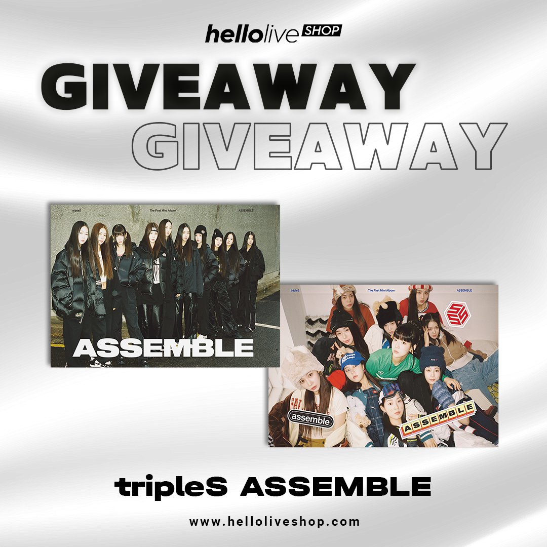 hellolive SHOP on Twitter: "🖤tripleS - Assmeble Giveaway Announcement🖤 📌 Simple Rule - Worldwide ...