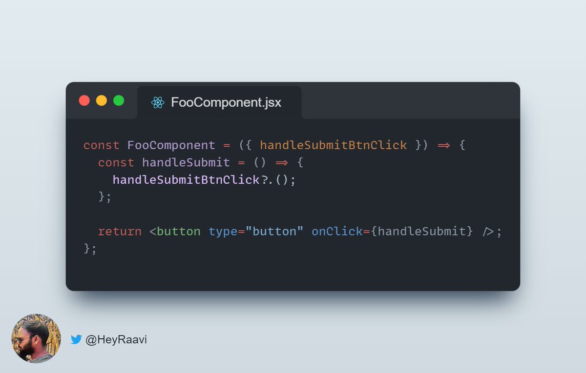 Ravi π¨βπ» On Twitter Did You Know That You Can Use Optional Chaining