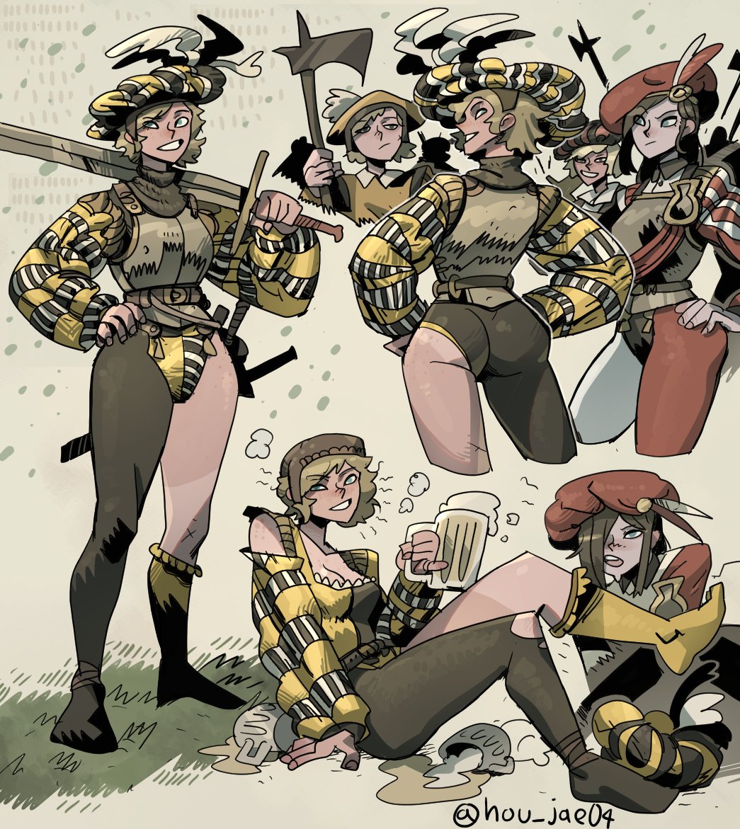 호우자 on Twitter: "꿀벌 용병 HoneyBee Mercenary #characterdesign https://t.co/u2OcNOe76n" / Twitter