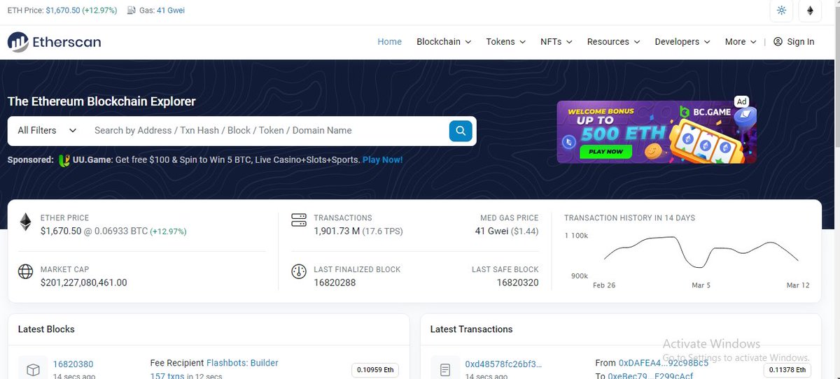 Etherscan Can Make You A Millionaire You Dont Just Know How To Use It In This Thread Ill Be