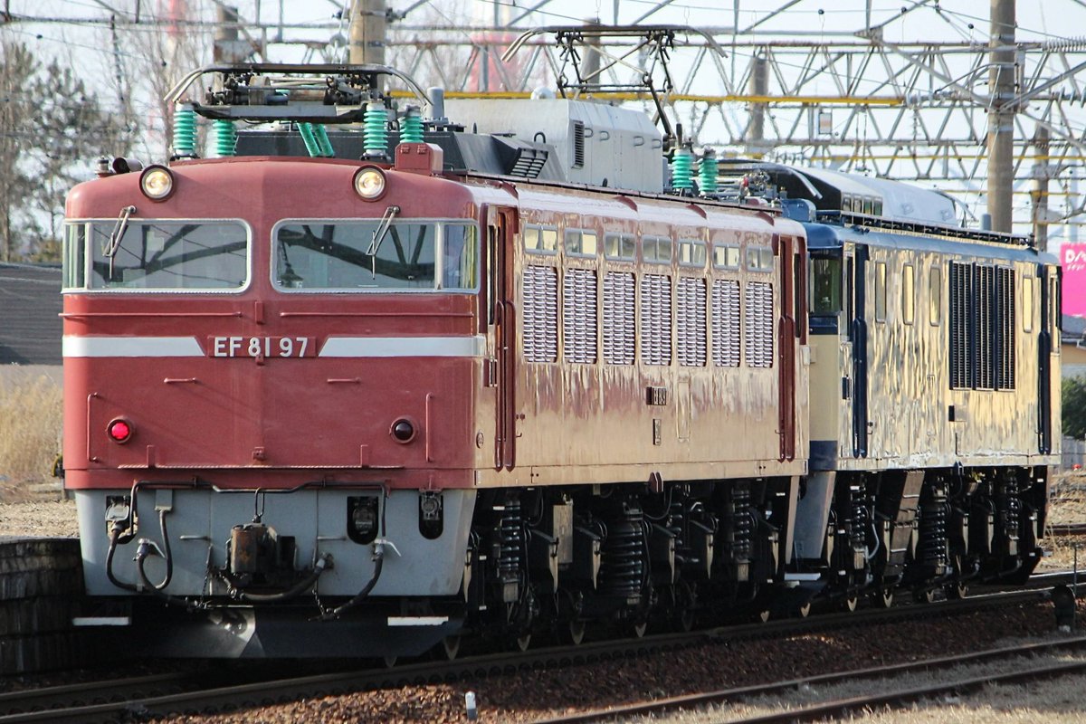 おな on Twitter: "RT @mvUxxb96sFfHQK3: EF81 97+EF64 1032 秋田総合車両センターから出場しました。"
