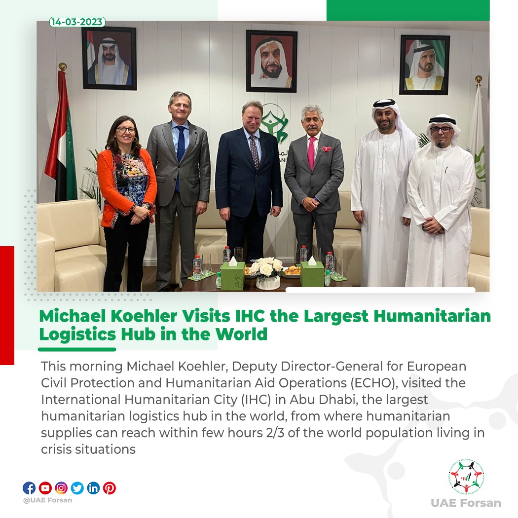 UAE Forsan on Twitter: "Michael Koehler Visits IHC the Largest Humanitarian Logistics Hub in the ...