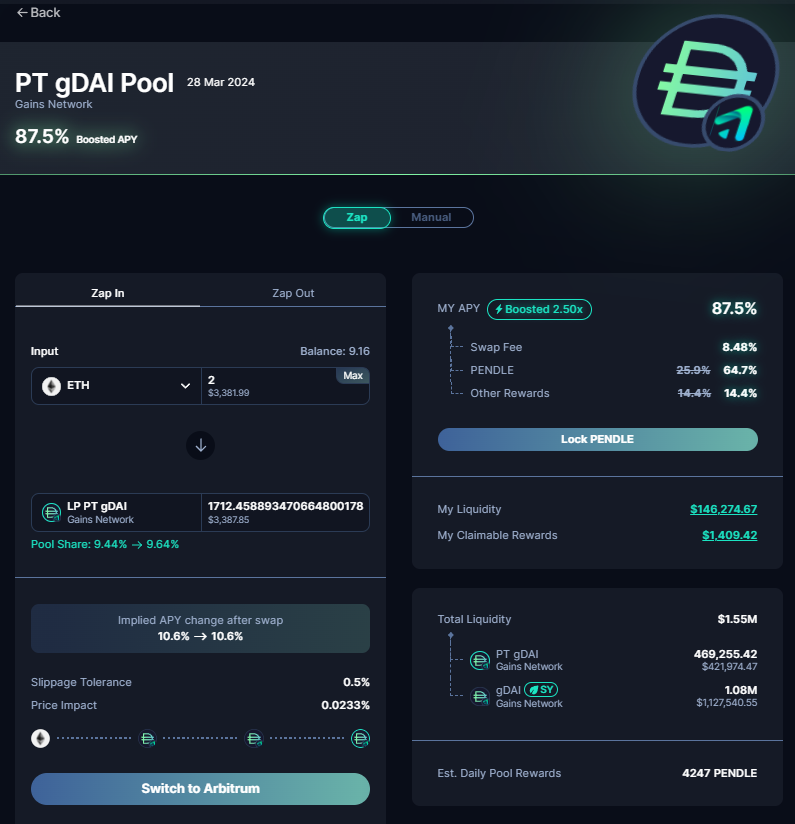 Providing LP on Pendle lets you stack yields and can be as simple as ...