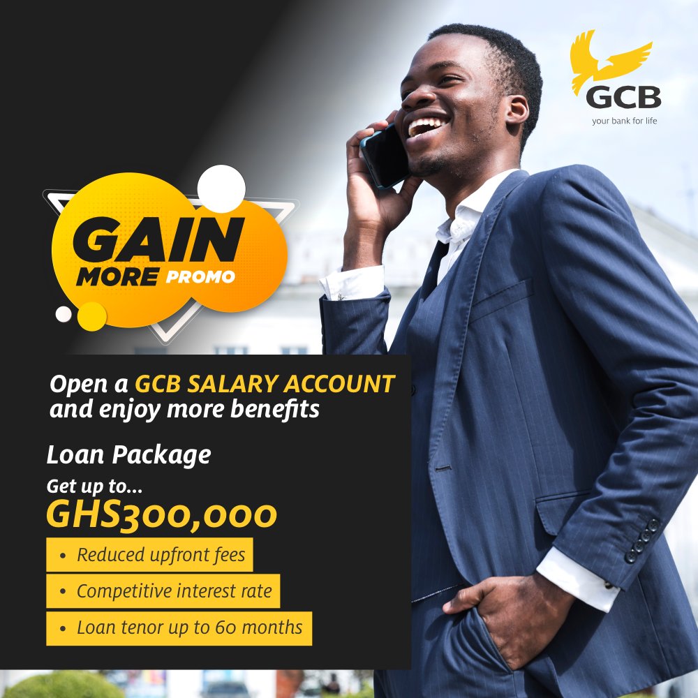 GCB Bank PLC on Twitter: "Hurry!!! Promo ends next month. Open a GCB Salary Account or migrate ...