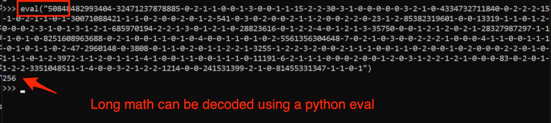 Matthew on Twitter: "[3/5] There are some long junk numbers scattered ...