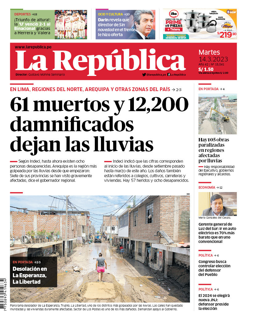 Carmen Mcevoy On Twitter Rt Larepublica Pe 🗞 ¡buenos Días 👋 Esta