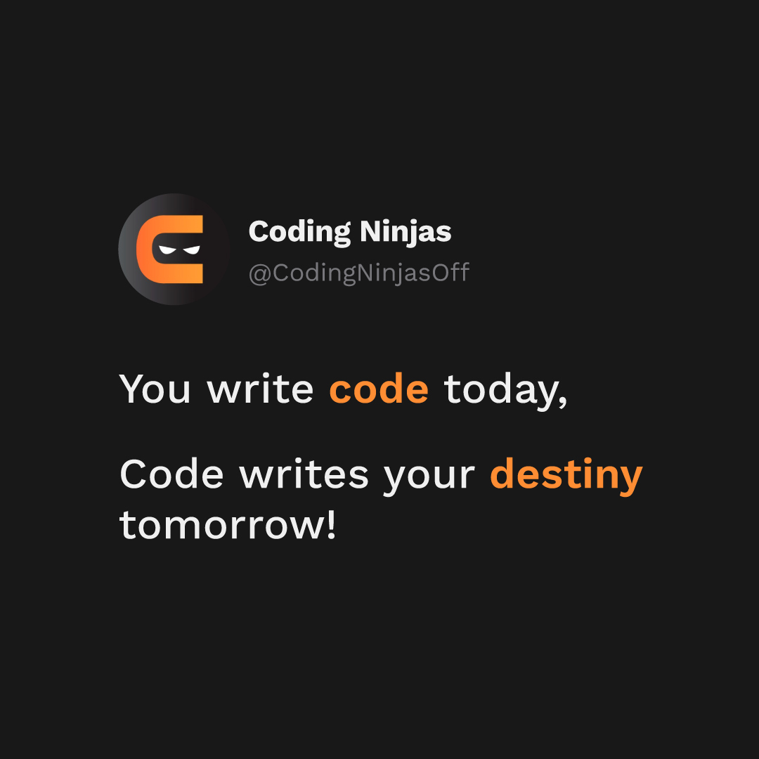 Coding Ninjas on Twitter: Coding Ninjas on Twitter: