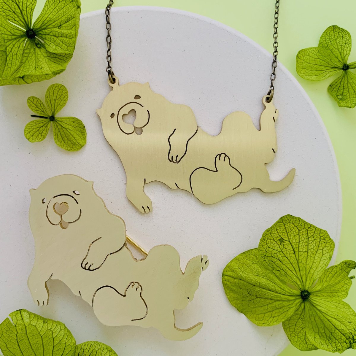 塩サバ on Twitter: "新作の芦雪犬アクセサリーです 真鍮を糸鋸で切り抜いて全て手作業でこしらえました めちゃかわいいのでめちゃかわいい犬がお好きな方はよろしくです！ https ...