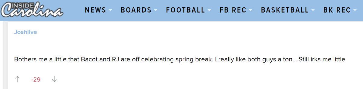 Message Board Geniuses on Twitter: "This #NorthCarolina fan is upset that kids went on spring ...