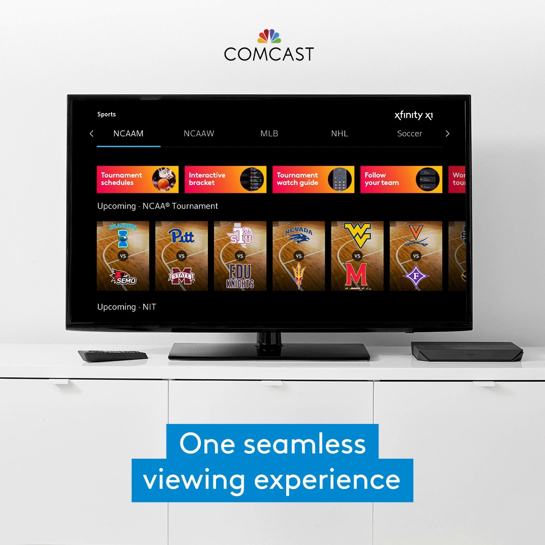 Comcast on Twitter: "🏀 It’s time for March hoops. From an interactive bracket to post-game ...
