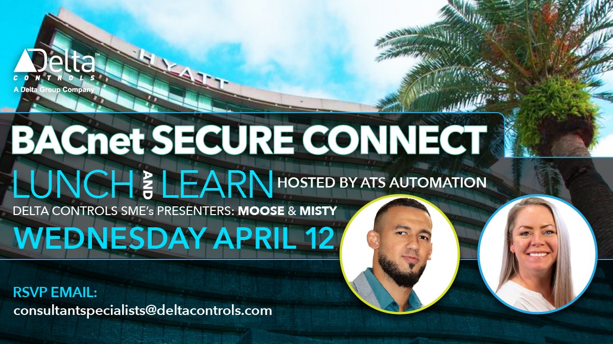Delta Controls Inc. on Twitter: "Join us for an AIA-accredited #BACnet Secure Connect ...