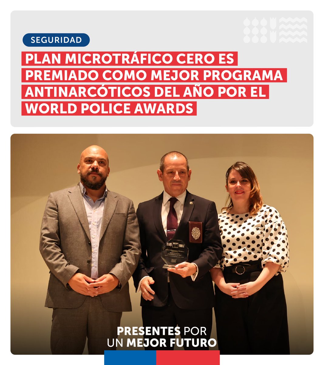 PDI Chile on Twitter: "RT @DPR_RM: Saludamos a @PDI_CHILE que con su Plan MT-0 recibió el premio ...