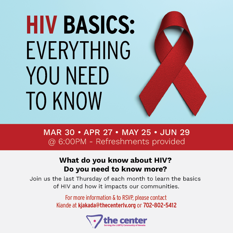 thecenterlv on Twitter: "We are happy to announce our #HIV Basics series will be extended ...