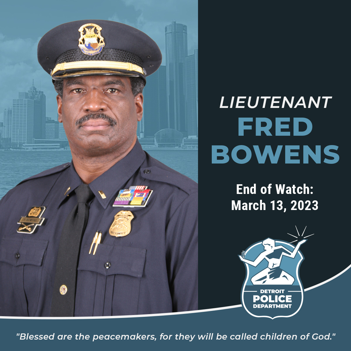 Detroit Police News on Twitter: "It is with much sadness that we announce the passing of Lt ...