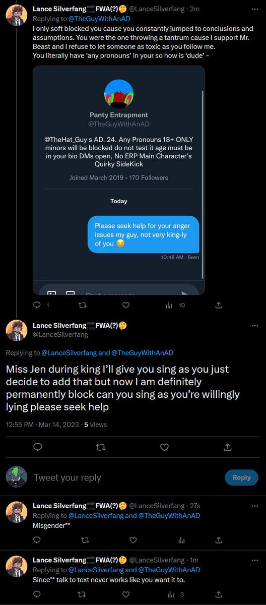 Panty Entrapment on Twitter: "First off, it was on accident, like I said, no harm done. Secondly ...