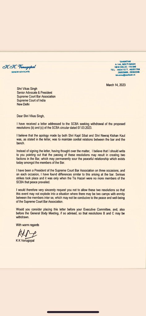 Bar & Bench on Twitter: "Senior Advocate and former Attorney General for India KK Venugopal ...