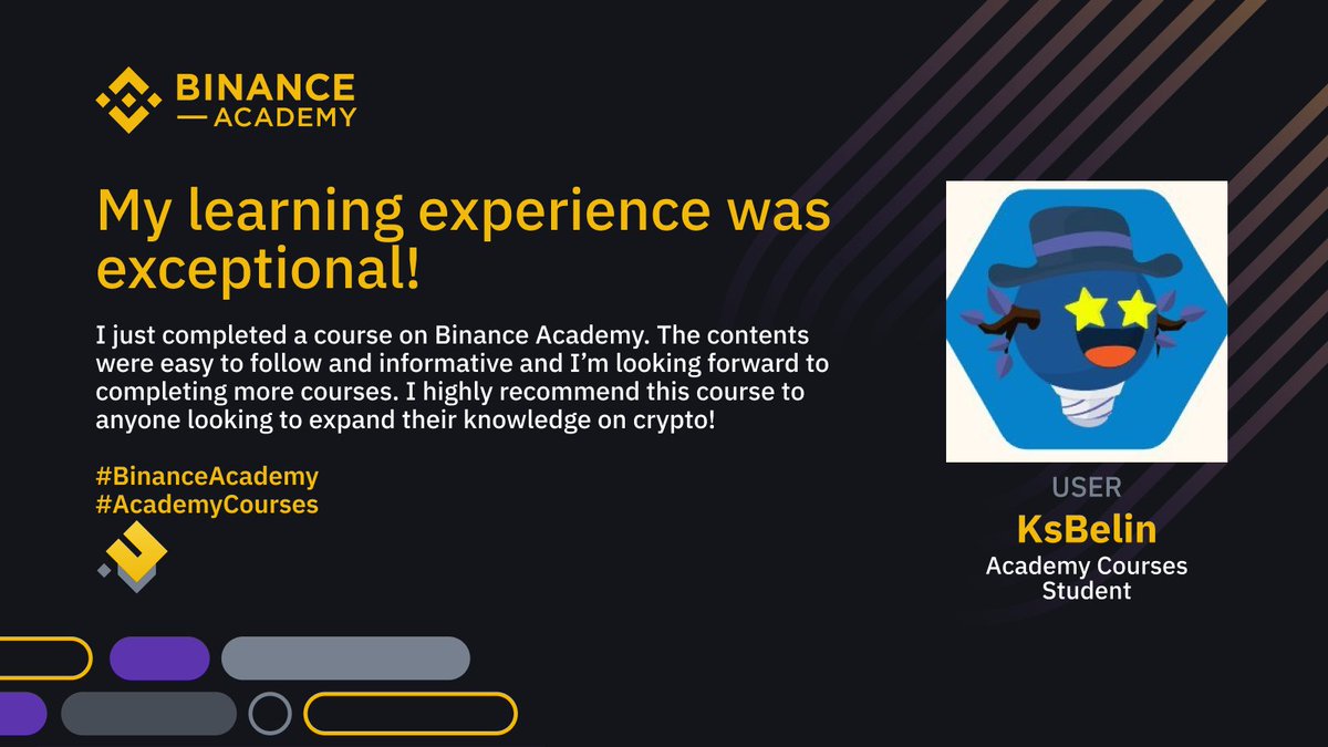 Binance Academy on Twitter: "We are thrilled to share positive feedback from our female students ...