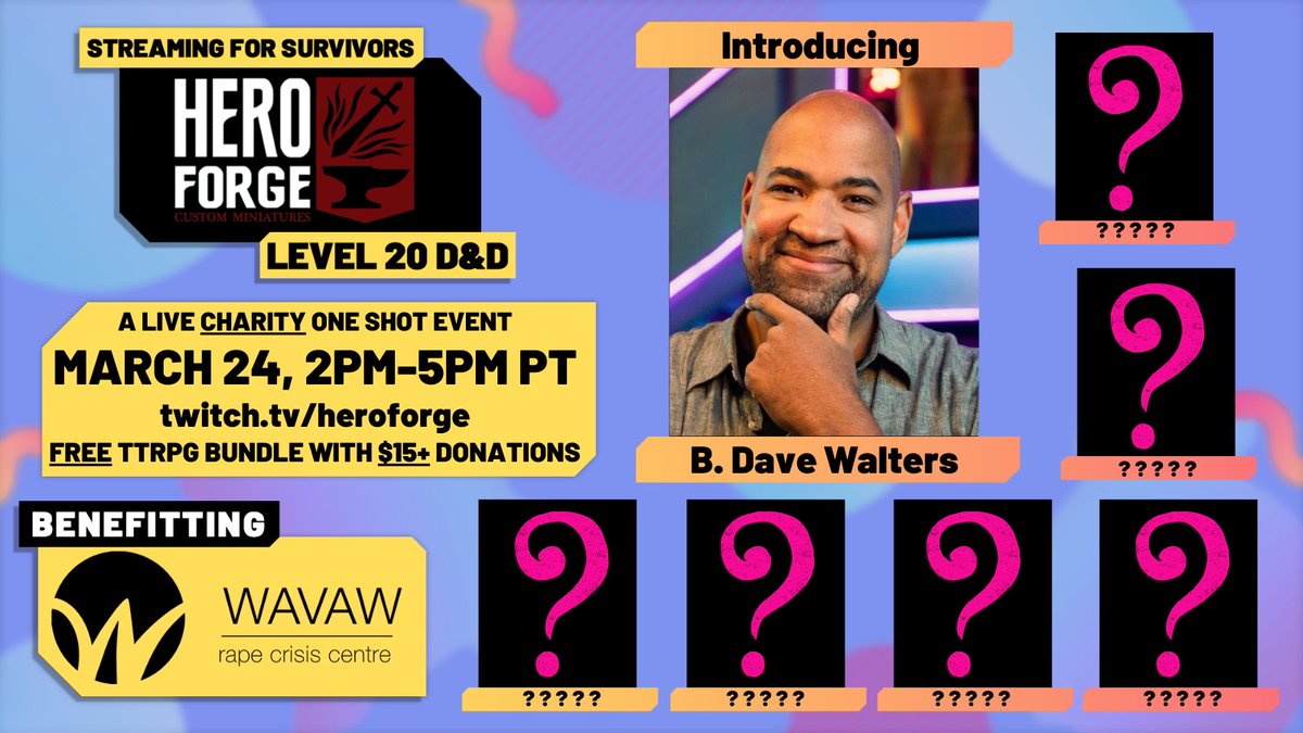 Hero Forge on Twitter: "RT @wavawrcc: It wouldn't be #StreamingForSurvivors without Chaotic ...