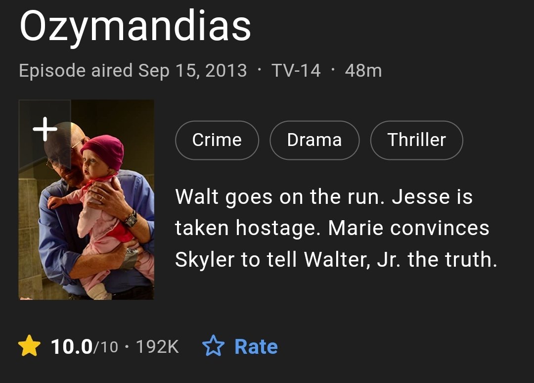 ز on Twitter: "RT @itsSaulGoodman: Almost 10 years later... Breaking Bad "Ozymandias" still ...