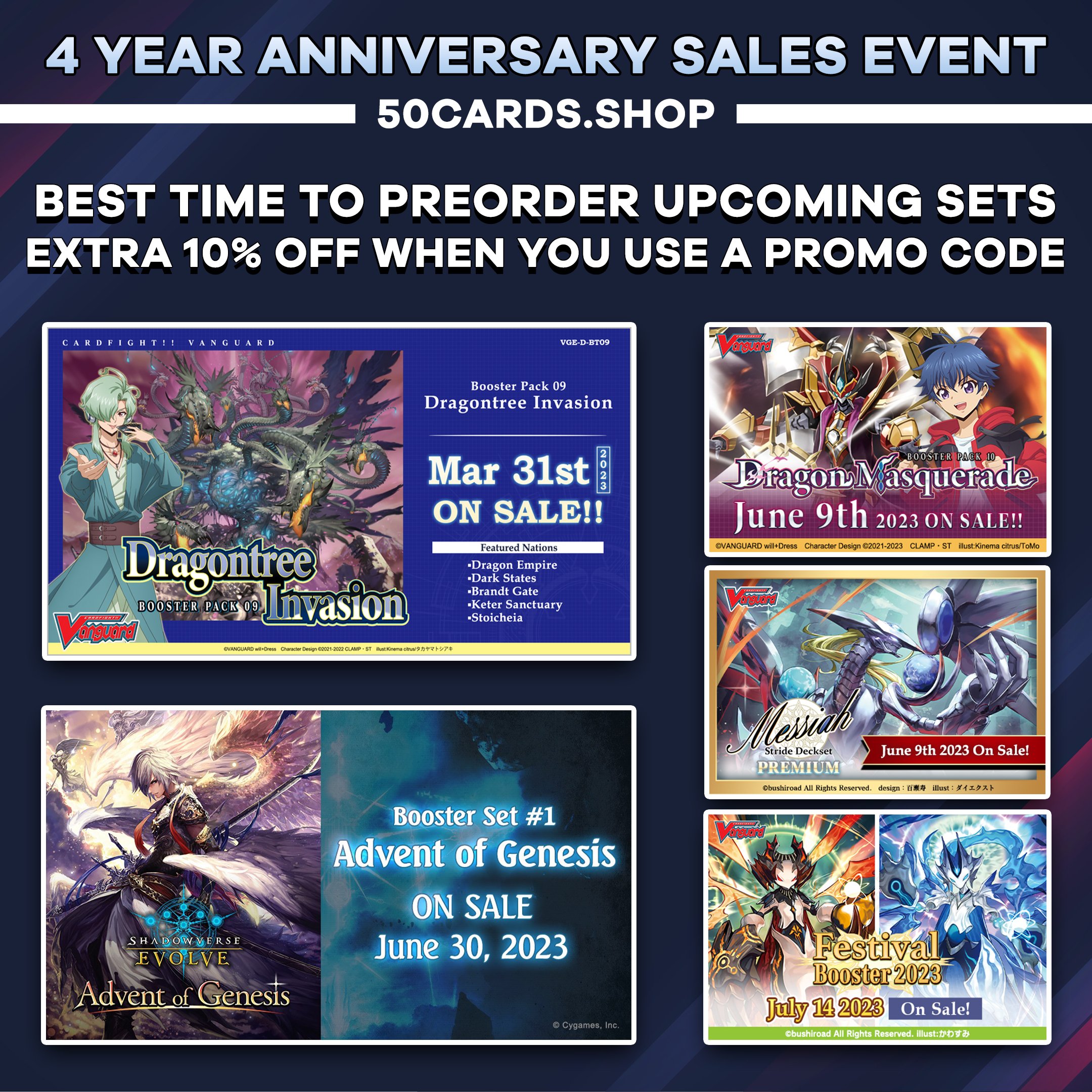 50cards on Twitter: "With the use of a promo code presale items are as ...