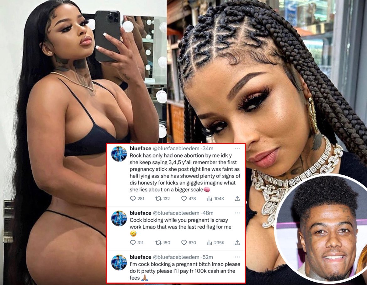 Daily Loud On Twitter Chrisean Rock Threatens Blueface That She Will