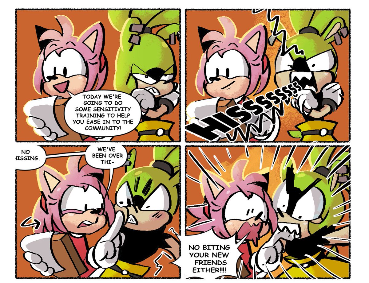 「I like making gag sonic comics!! 」Pia 🌻の漫画