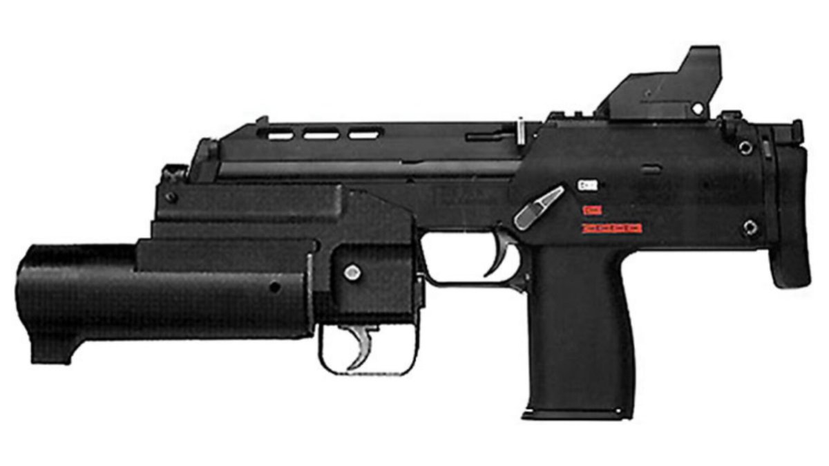 Scuffed cirno on Twitter: "RT @dewszt: MP7 SMG fitted with the ISTEC grenade launcher"