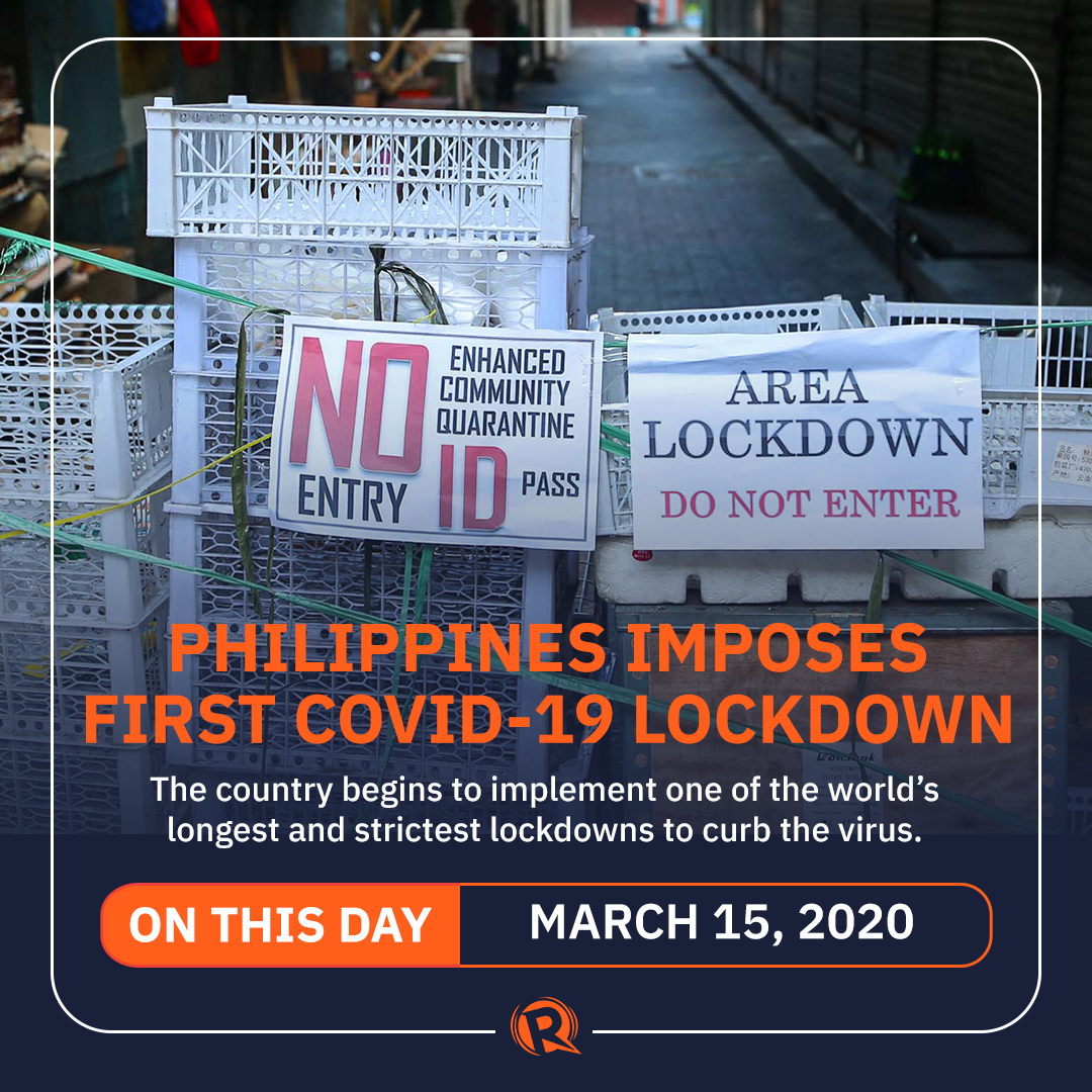 Rappler on Twitter: "#OnThisDay three years ago, Metro Manila was placed under lockdown to curb ...