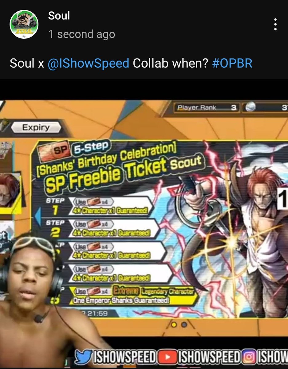 Soul on Twitter: "Let's do that #OPBR collab😛 @ishowspeedsui"