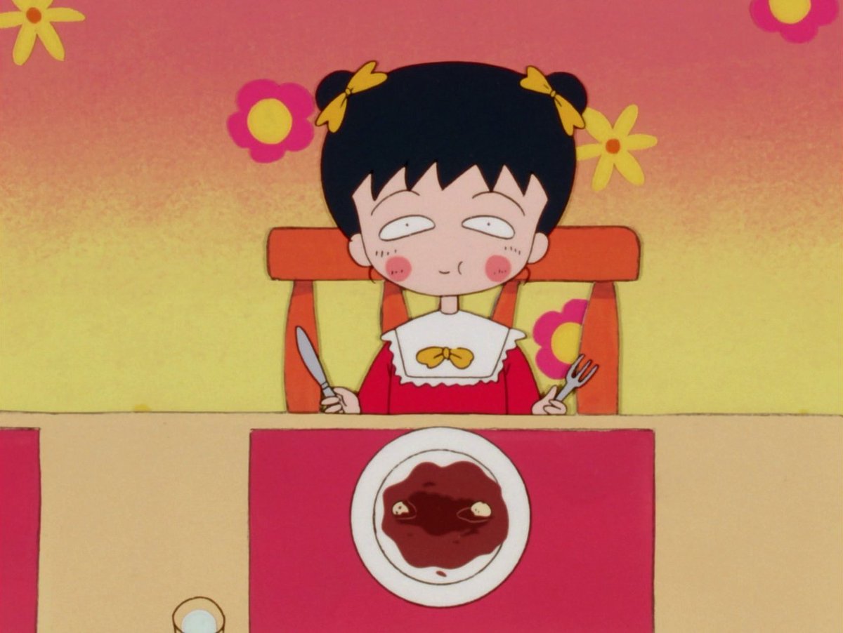 MaruChanSubs on Twitter: "In one of my personal favorite episodes, Maruko and her family eat at ...