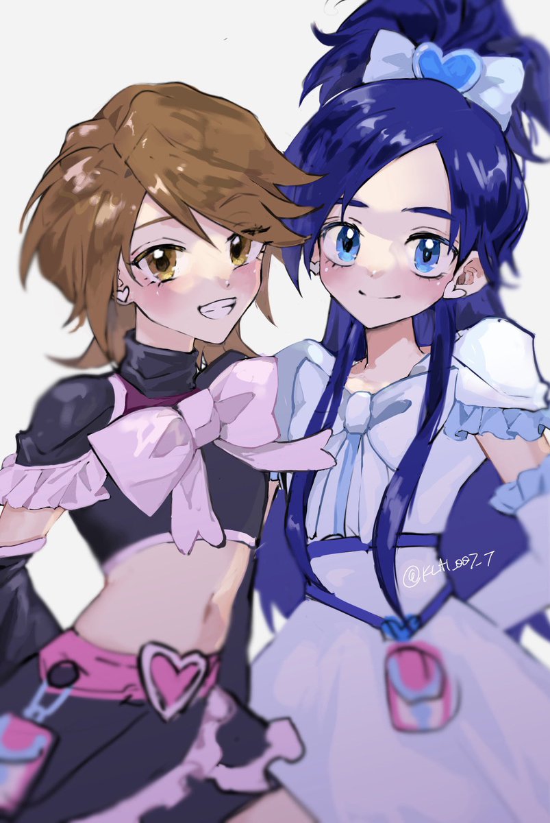 キュアブラック ,キュアホワイト ,美墨なぎさ ,雪城ほのか 「 」|KLAIのイラスト